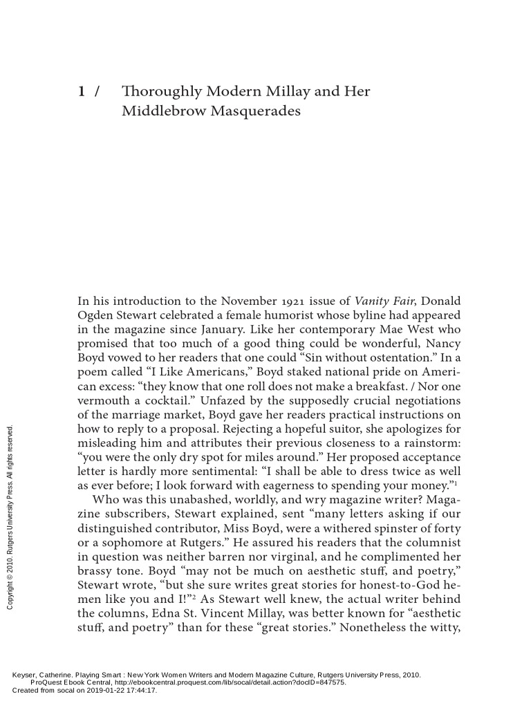 Modern Millay | PDF | Poetry