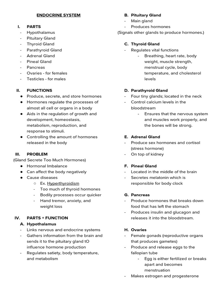 Endocrine System MCQ Guide | PDF | Hormone | Endocrine System