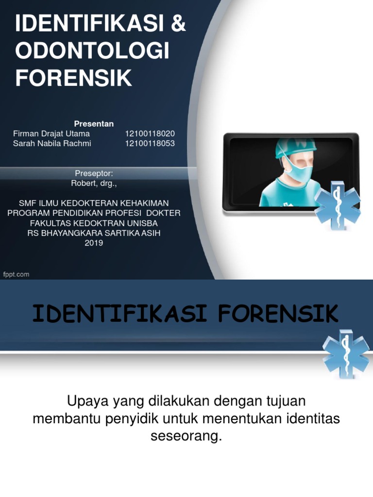 Identifikasi Odontologi Forensik | PDF