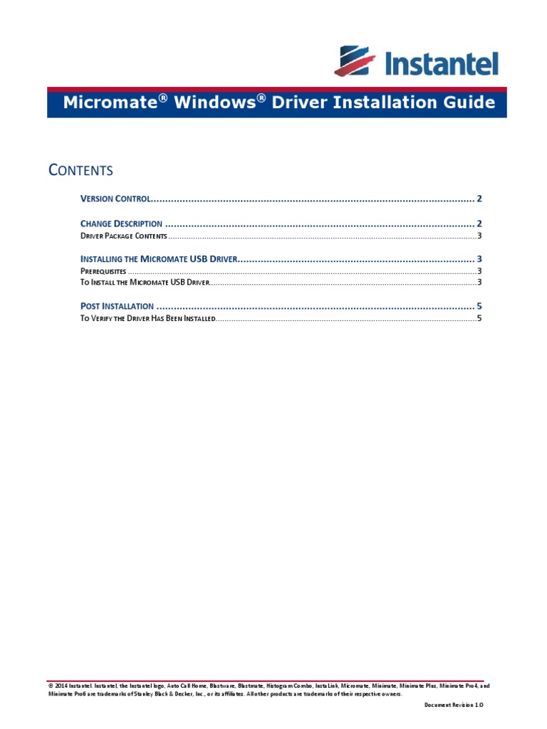 Release Notes Micromate Windowsdriver Installation | PDF | Device ...