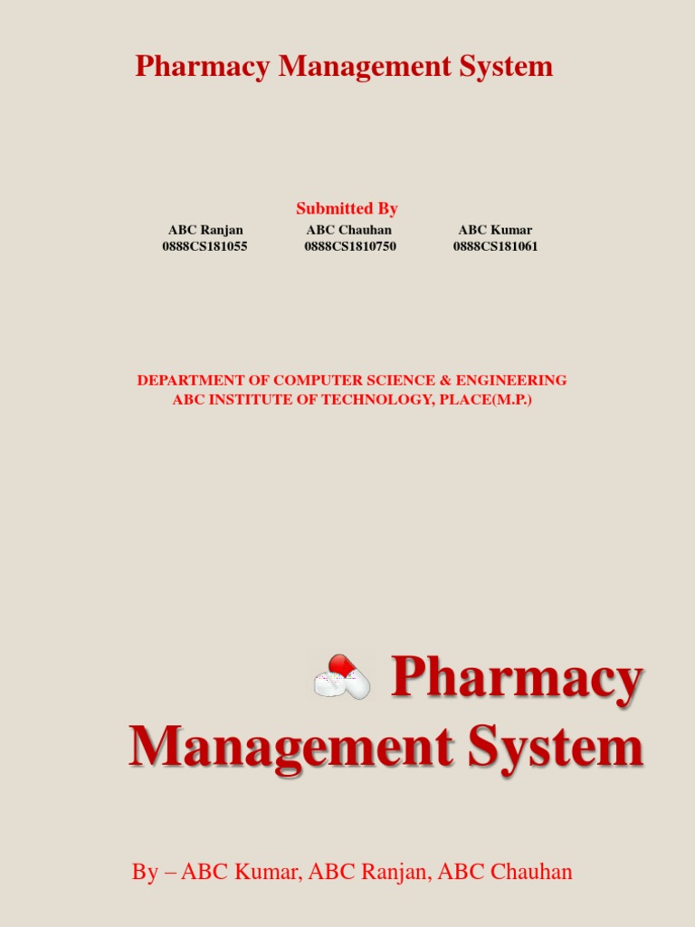 Powerpoint Pharmacy Management System | PDF