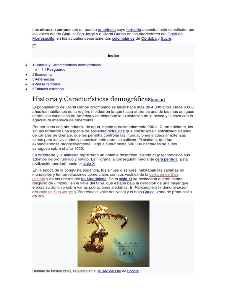 Historia y Cultura de los Zenúes | PDF | Pueblos Indígenas de las ...