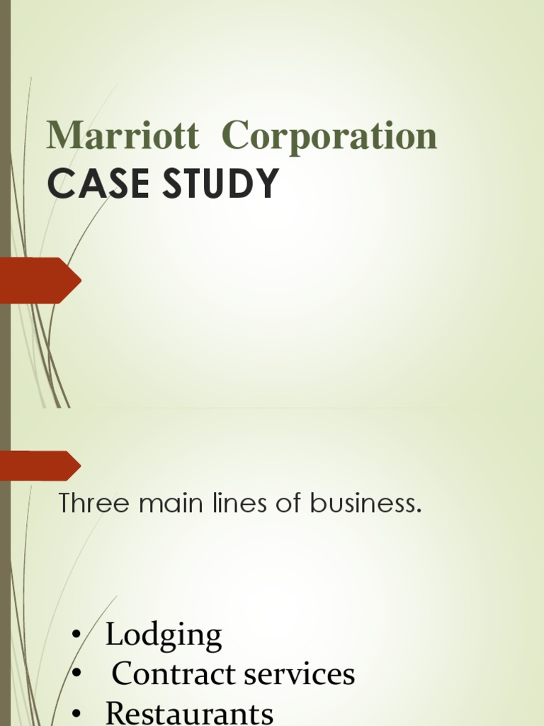 Presentation Marriott Case Study | PDF | Beta (Finance) | Capital Asset ...