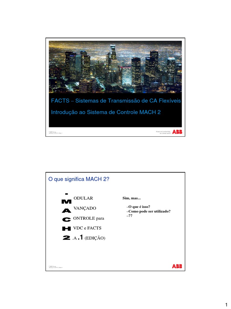 01 MACH 2 Control System Introduction SVC - PT | PDF | Entrada/Saída ...