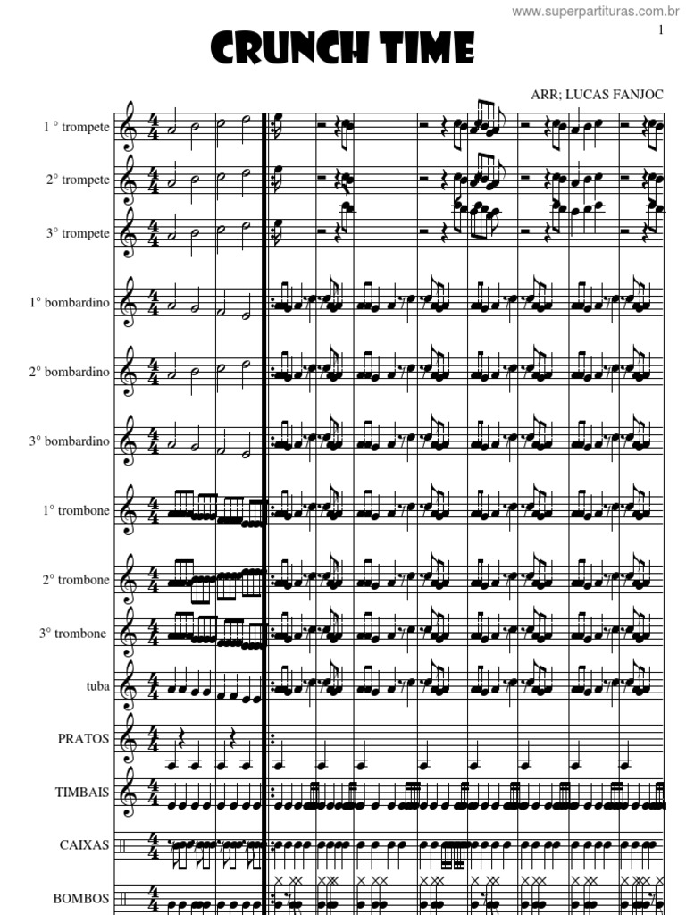 (Superpartituras Com BR) - Crunch-Time PDF | PDF