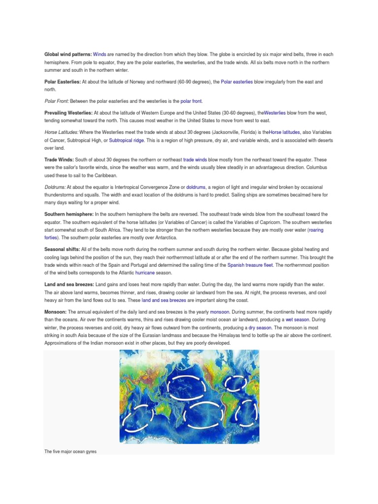 Prevailing Westerlies Definition