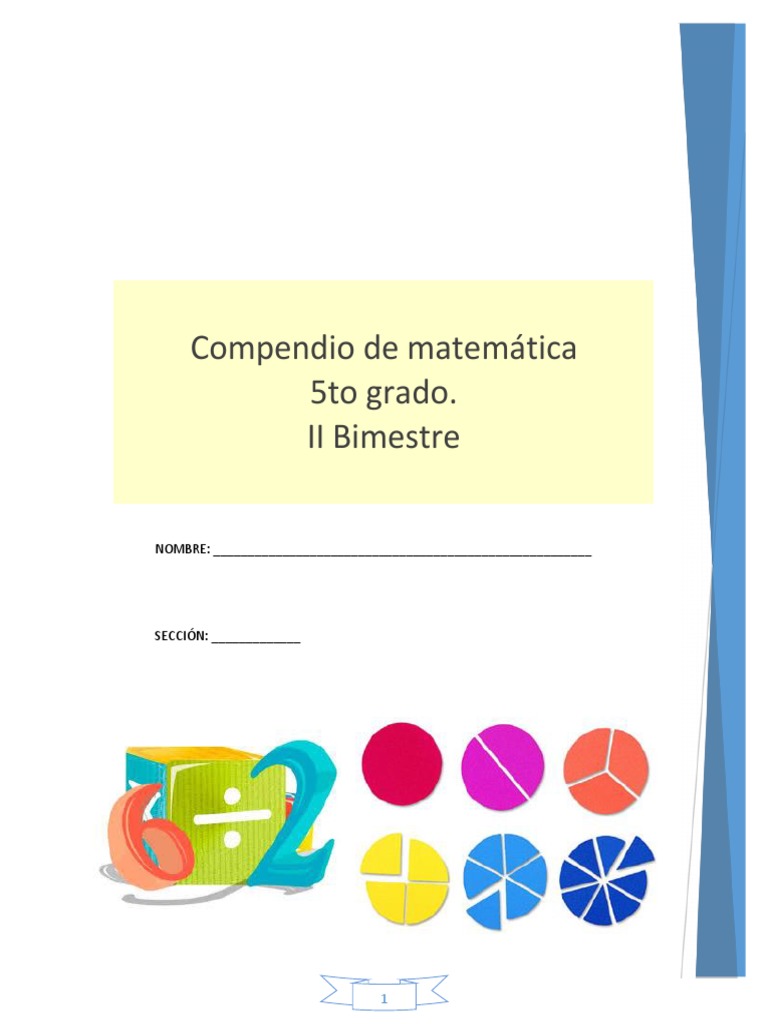 Compendio | PDF | Fracción (Matemáticas) | División (Matemáticas)