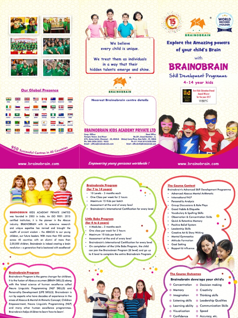 Brainobrain INDIA Brochure | PDF