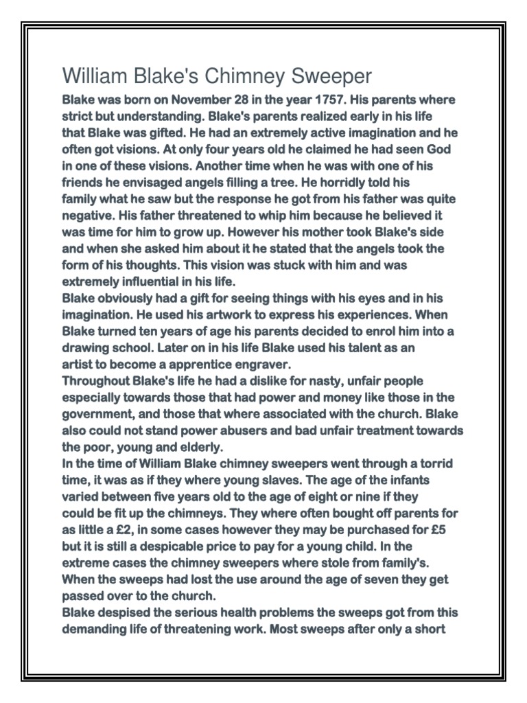 Chimney Sweeper | PDF