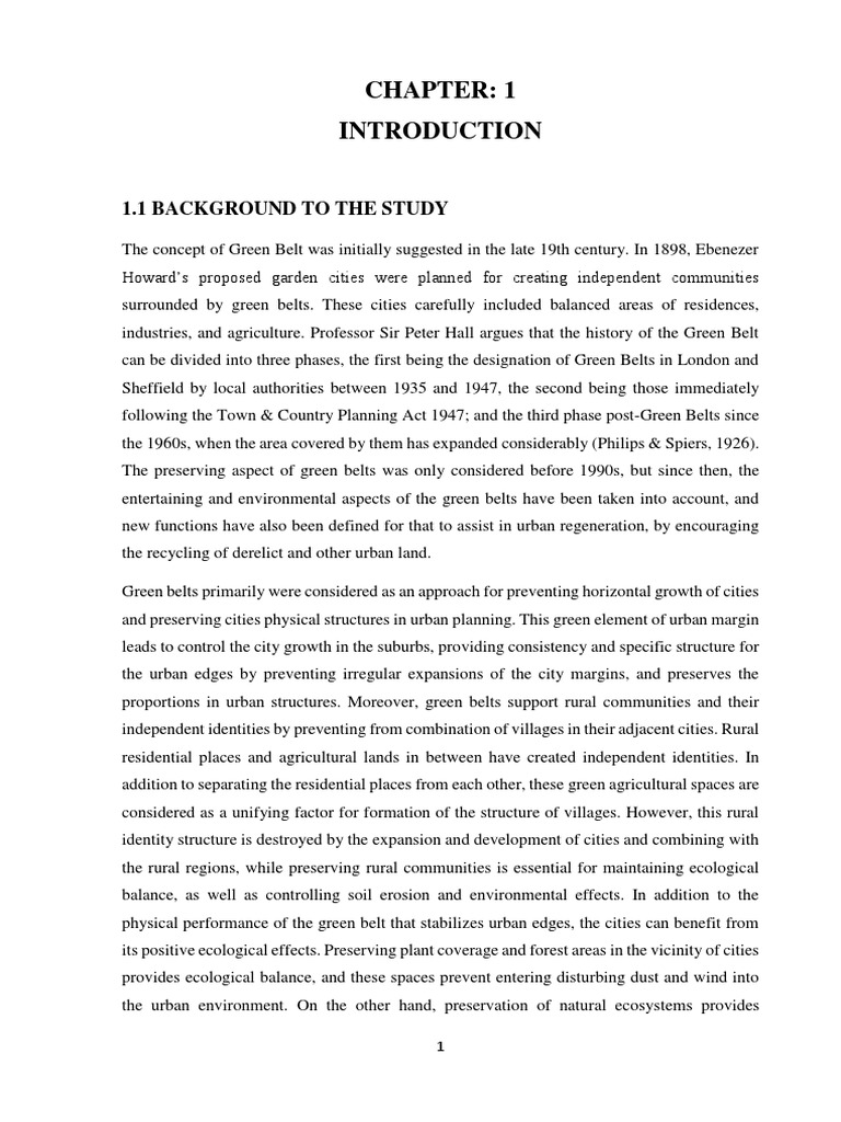 Green Belt Planning and Benefits | PDF | City | Air Pollution