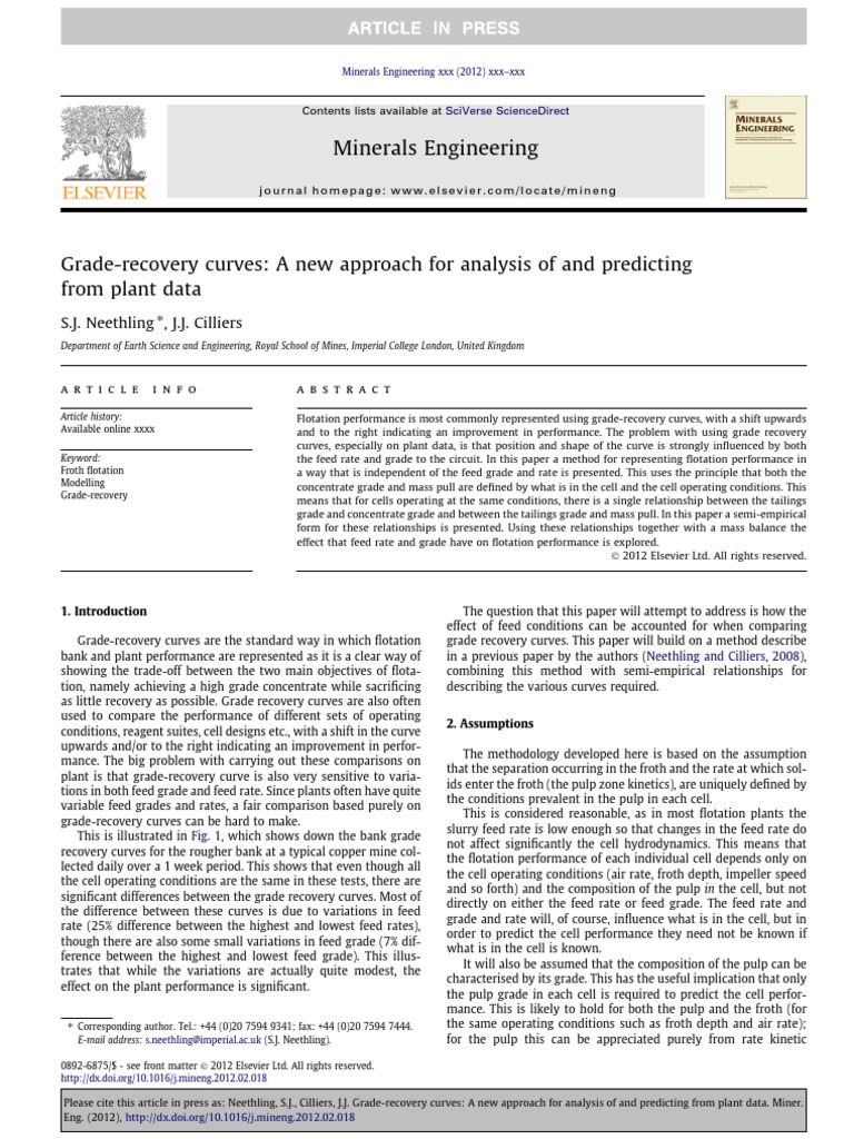 Grade Recovery PDF | PDF | Mass | Equations