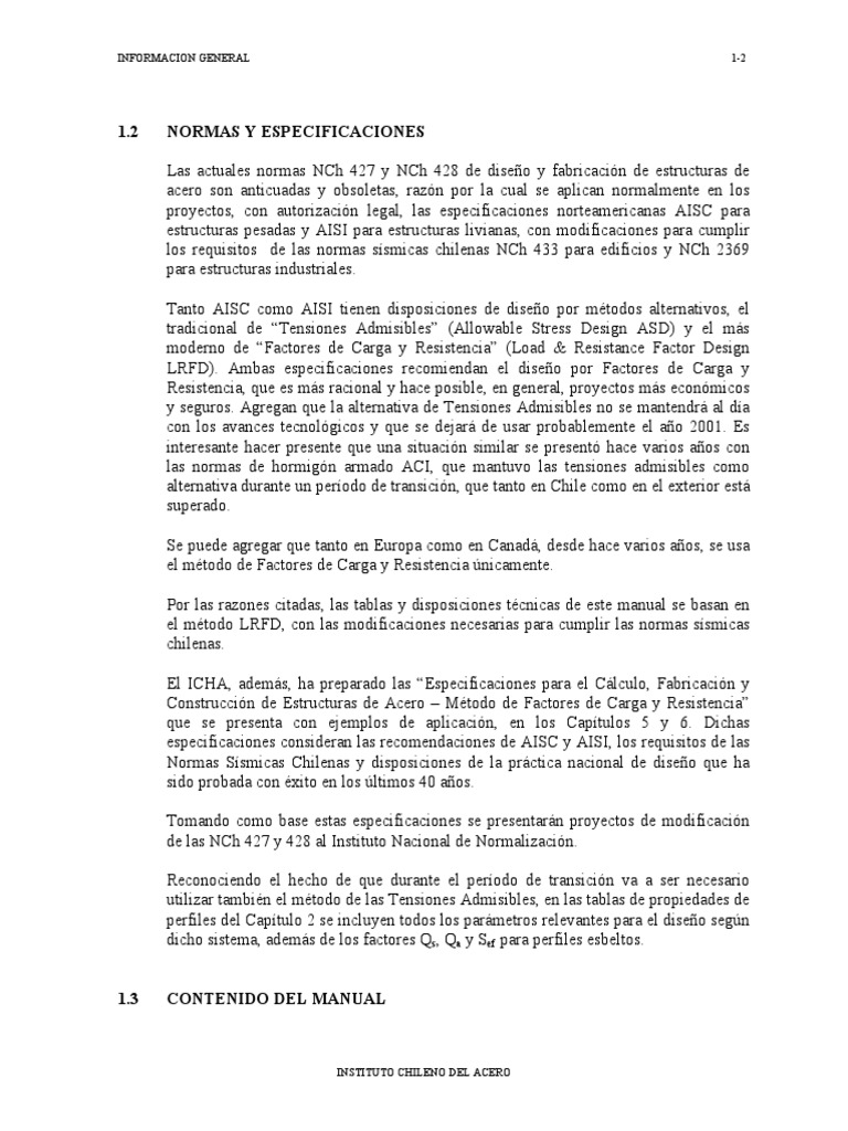 ICHA Manual de Diseño para Estructuras de Acero 2000 TOMO I - Parte3 ...
