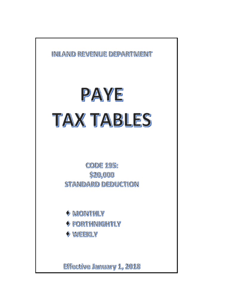 SVG Tax Tables-2018 | PDF | Personal Finance | United States Economic ...