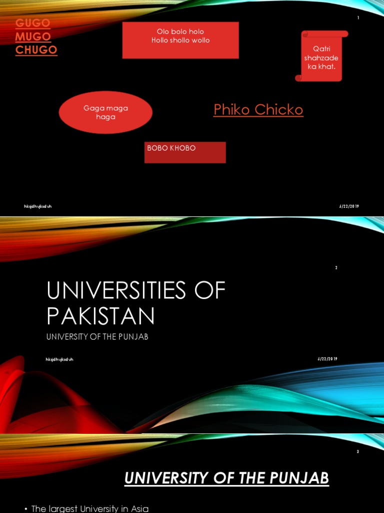 Universities of Pakistan. | PDF