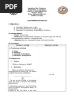 3 Detailed Lesson Plan Source of Lights | PDF | Light | Lighting