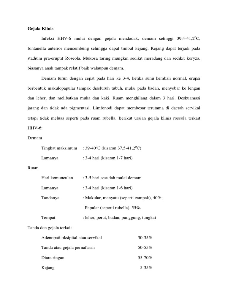 Diagnosis, DD, Terapi Exanthema Subitum | PDF