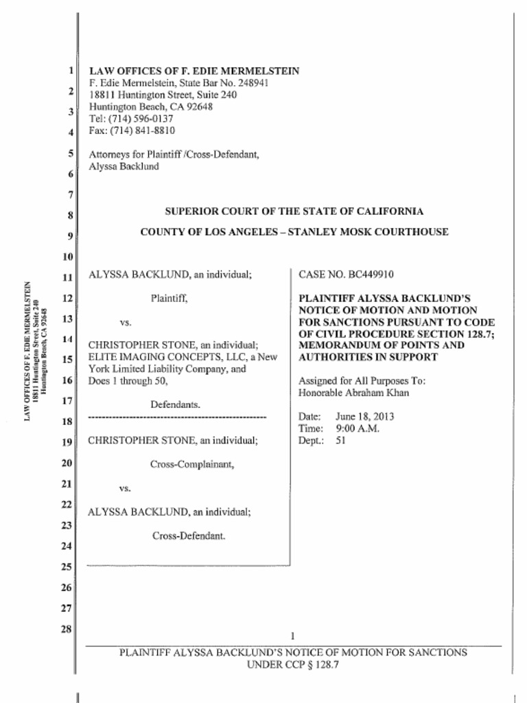 Motion For Sanctions | PDF | Judiciaries | Legal Procedure