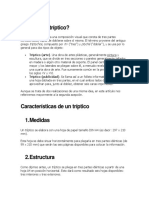 Estructura y partes del tríptico | PDF