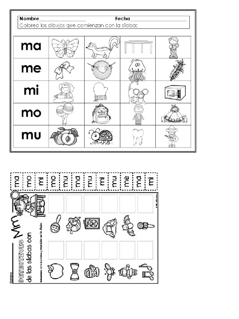 TAREAS Letra M | PDF