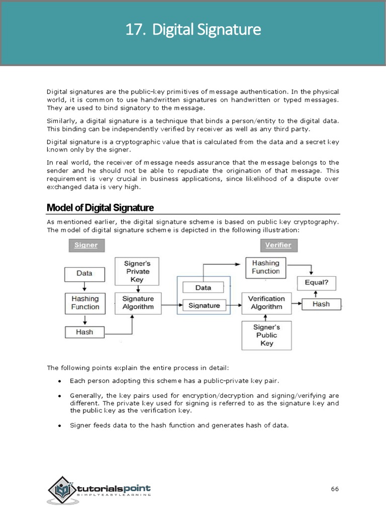 Digital Signature | PDF | Key (Cryptography) | Cryptography