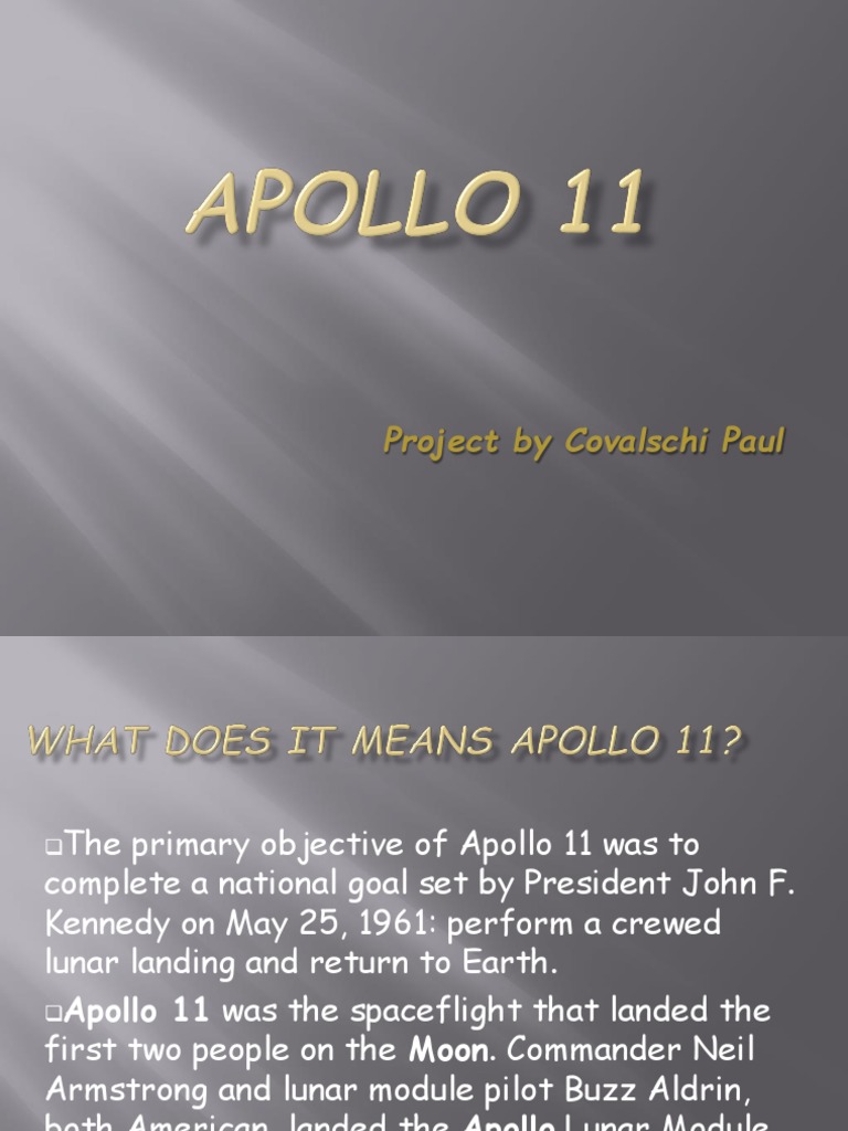 Apollo 11 - On The Moon | PDF