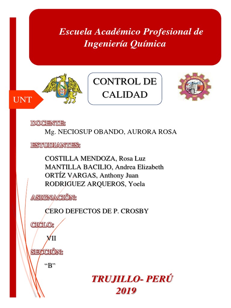 Cero Defectos según Philip Crosby | PDF | Calidad (comercial ...