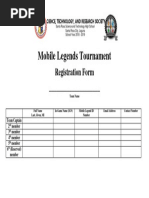 MLBB Tournament Rules | PDF | Tournament | Professional Wrestling