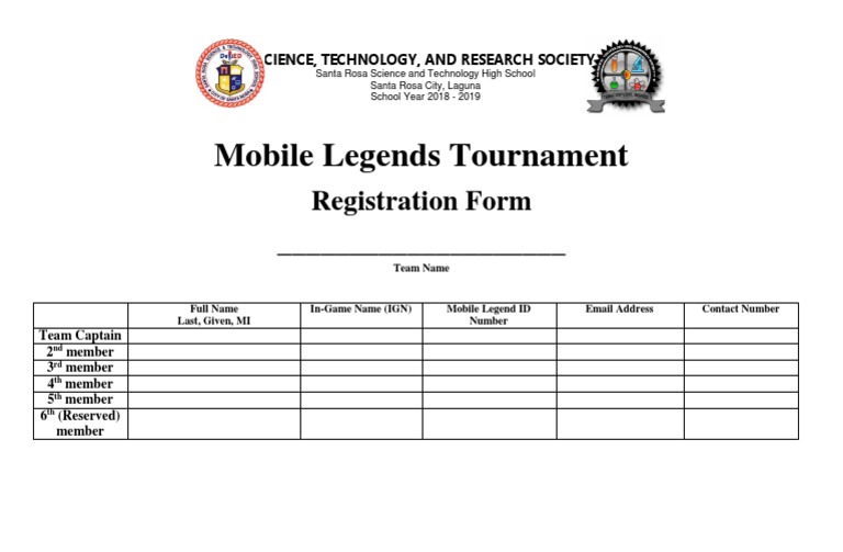 Mobile Legends Tournament Registration Form_BatangSaytek