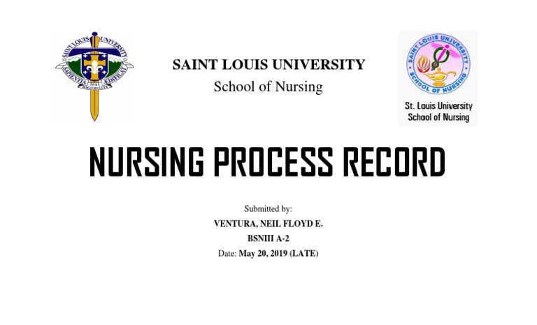 Nursing Process Record: Saint Louis University | PDF