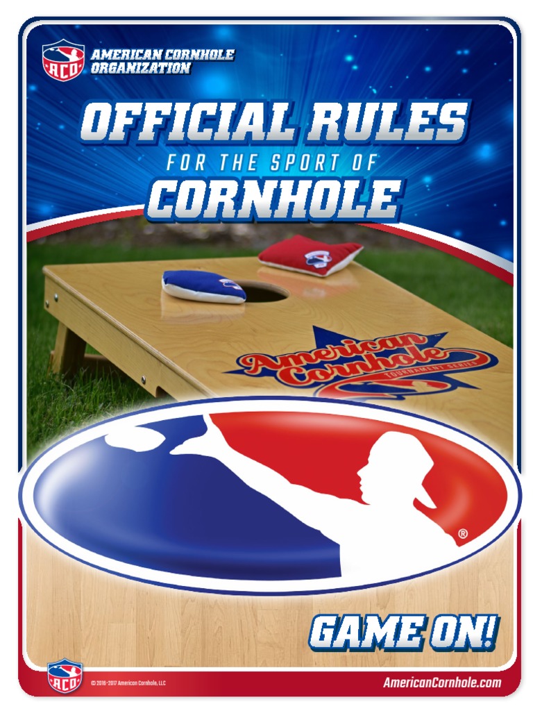 ACO Rules For The Sport of Cornhole | PDF | Pitcher | Athletic Sports