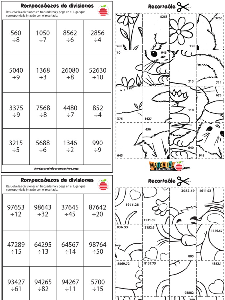 Resolución de divisiones mediante recortables: un recurso didáctico ...