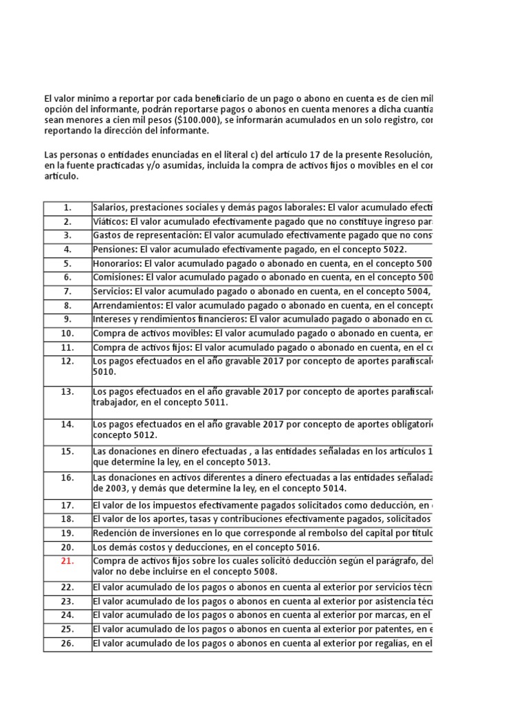 Conceptos del Formato 1001 2023 | PDF | Pensión | Inversiones