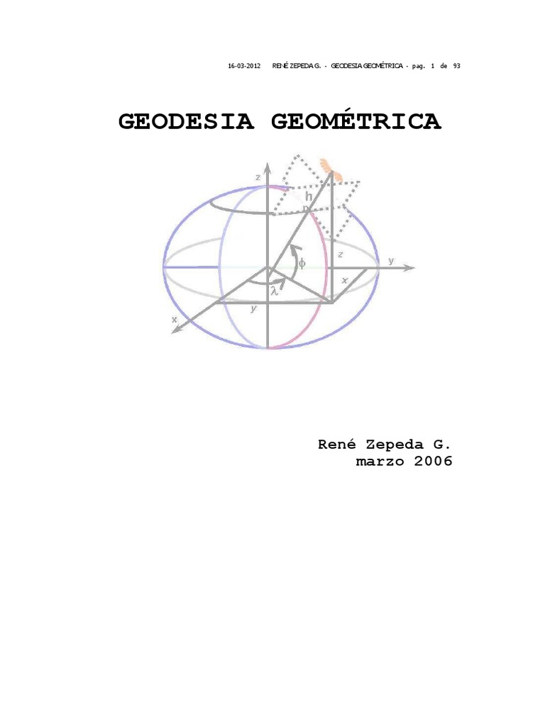 Geodesia Geometrica I | Geodesia | Geomática