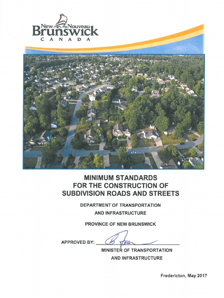 Minimum Standards for Subdivision Roads | PDF | Highway | Road