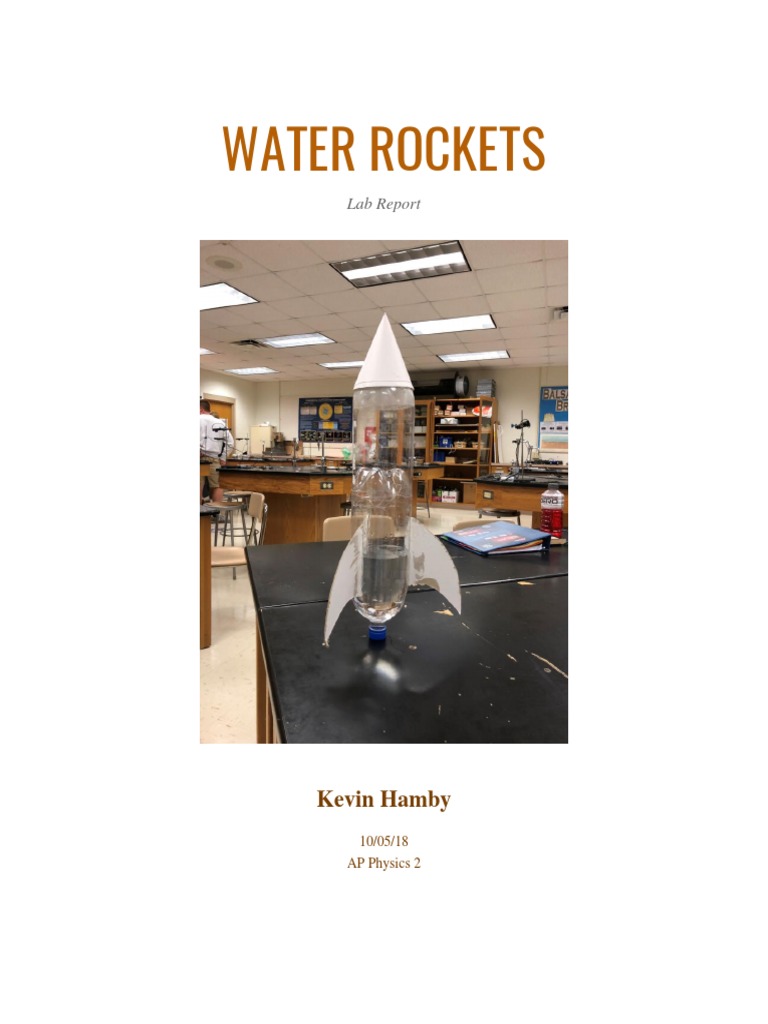 Water Rocket Lab Report | PDF | Rocket | Drag (Physics)