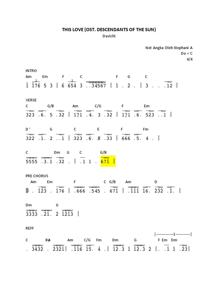 This Love Easy Version | PDF