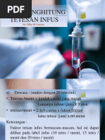 Rumus Menghitung Tetesan Infus | PDF