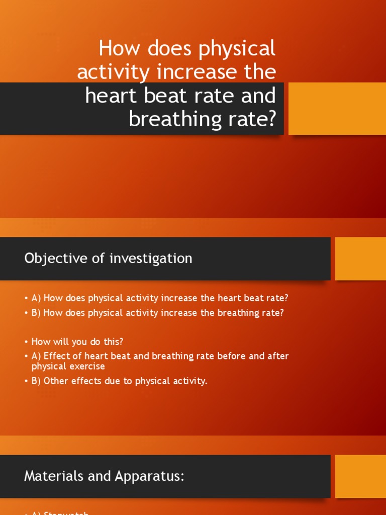 Impact of Exercise on Heart and Breathing Rates | PDF | Clinical ...