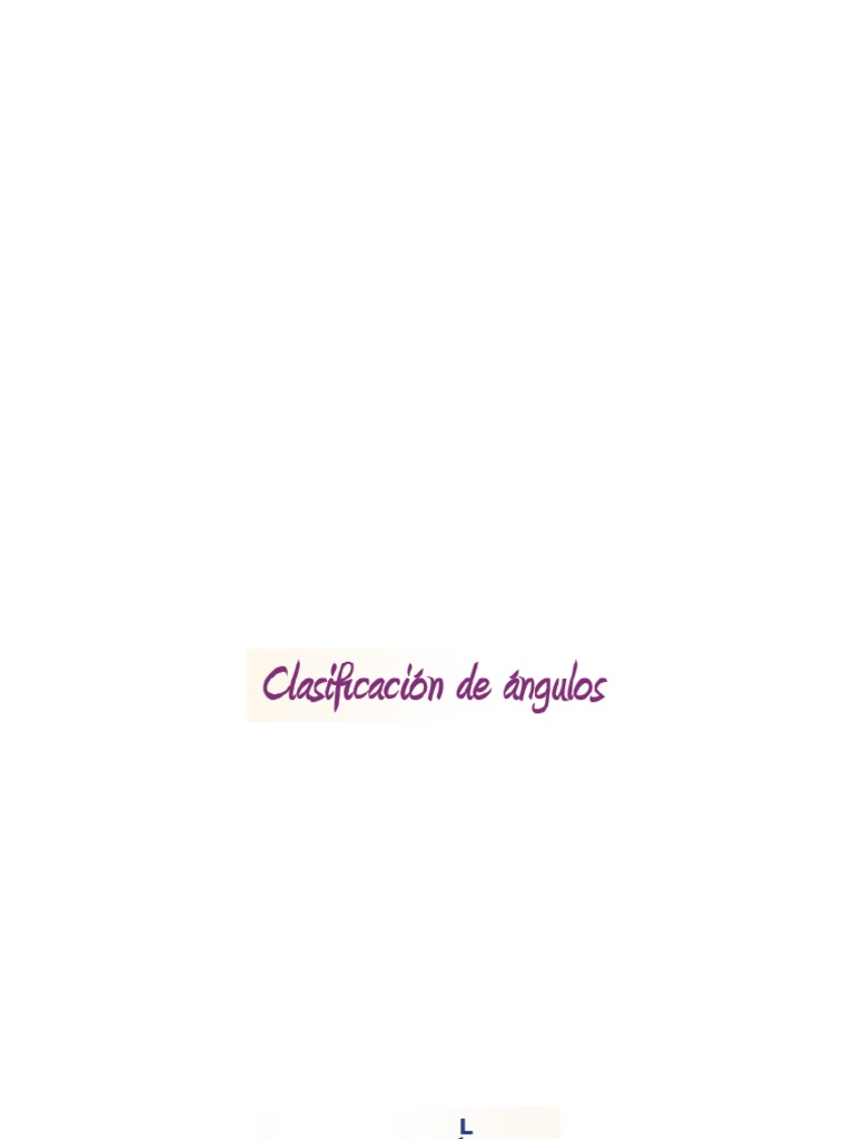 Clasificación de Ángulos | PDF | Triángulo | Geometría