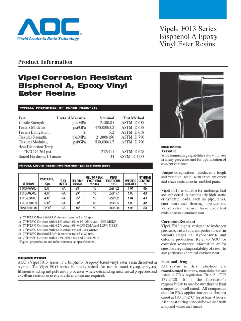 AOC F013 Series | PDF | Epoxy | Chemical Substances