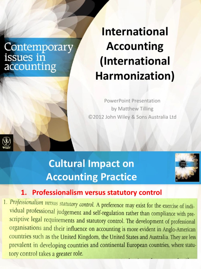 International Accounting (International Harmonization) - 3 | PDF