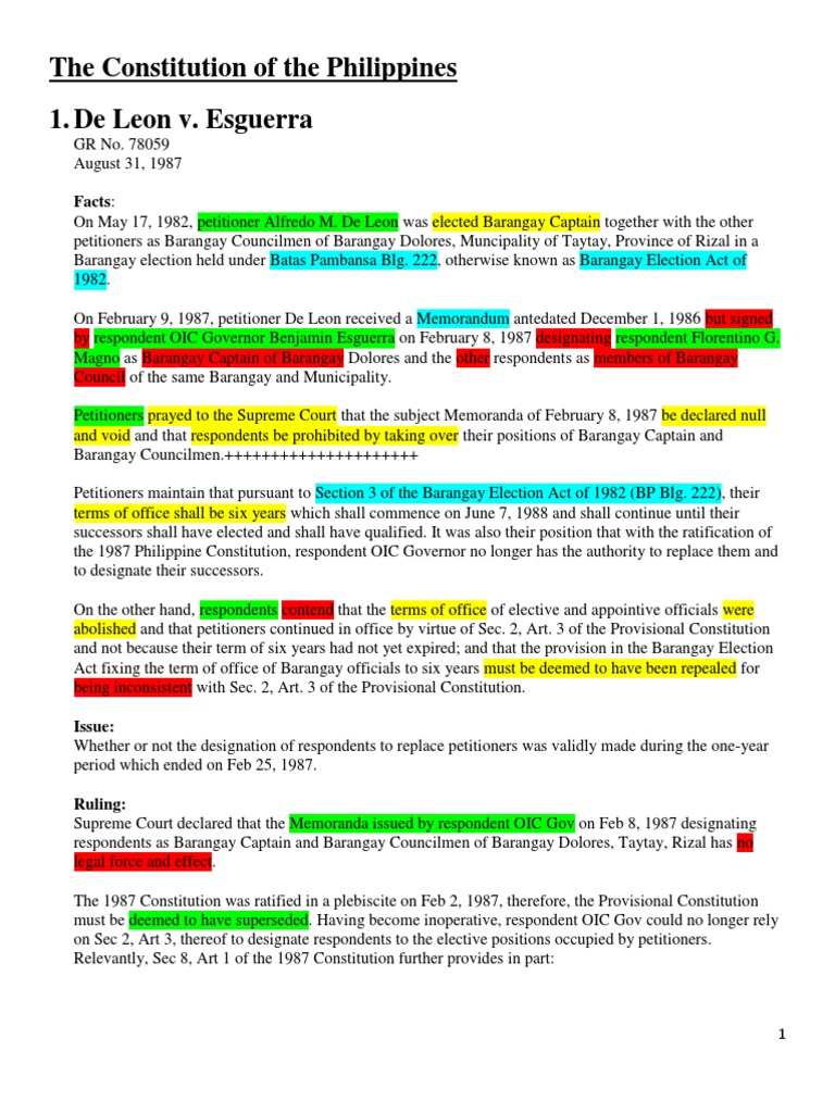 Consti 2 Digest Highlighted | PDF | Constitutional Amendment | United ...