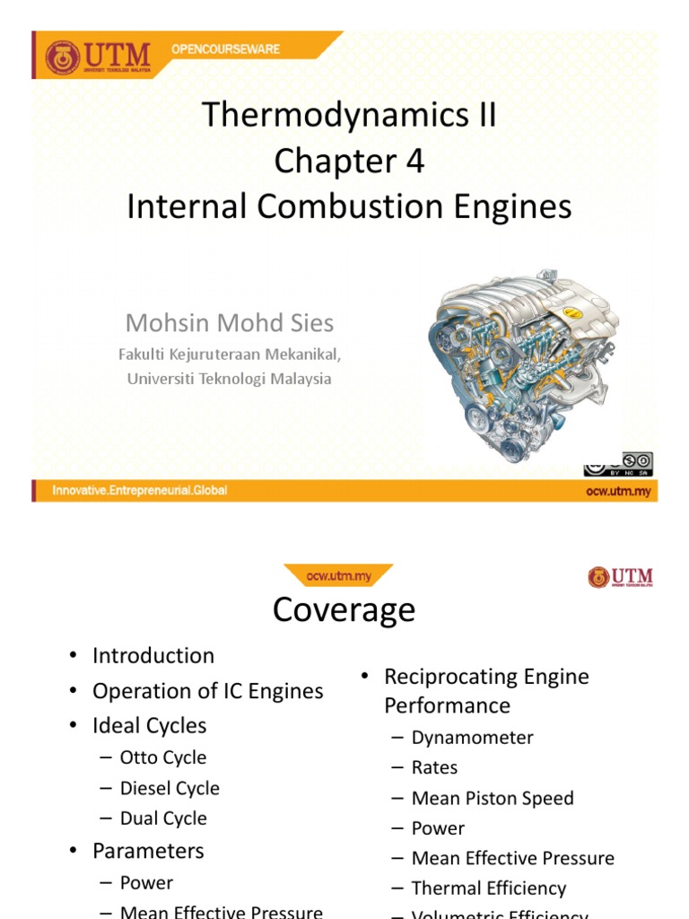 Thermodynamics II Internal Combustion Engines: Mohsin Mohd Sies | PDF ...