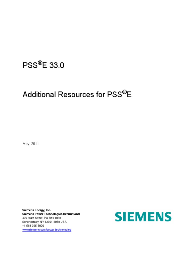 PSSE Reference | PDF | Library (Computing) | File Format