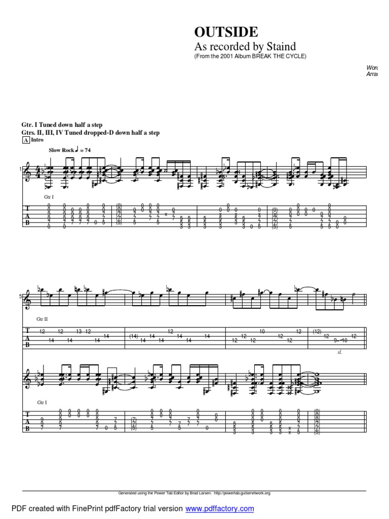 Staind Outside | PDF | Leisure