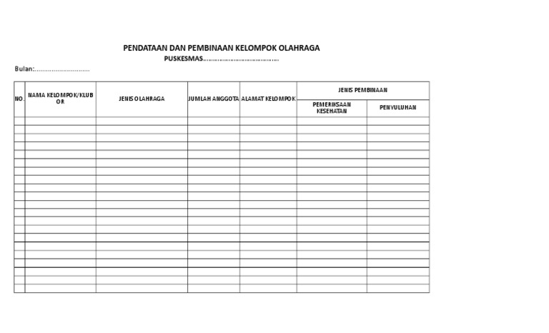 Form Pendataan Kel. or | PDF