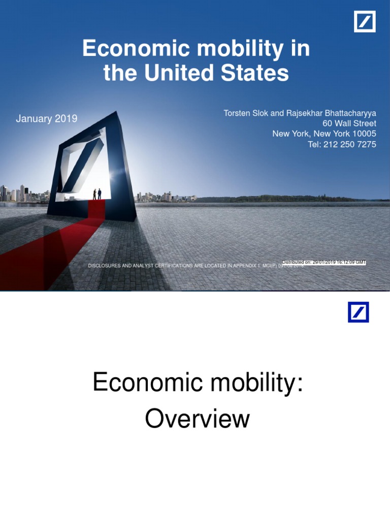 Economic Mobility in Us-Slok | PDF | Social Mobility | Economic Inequality