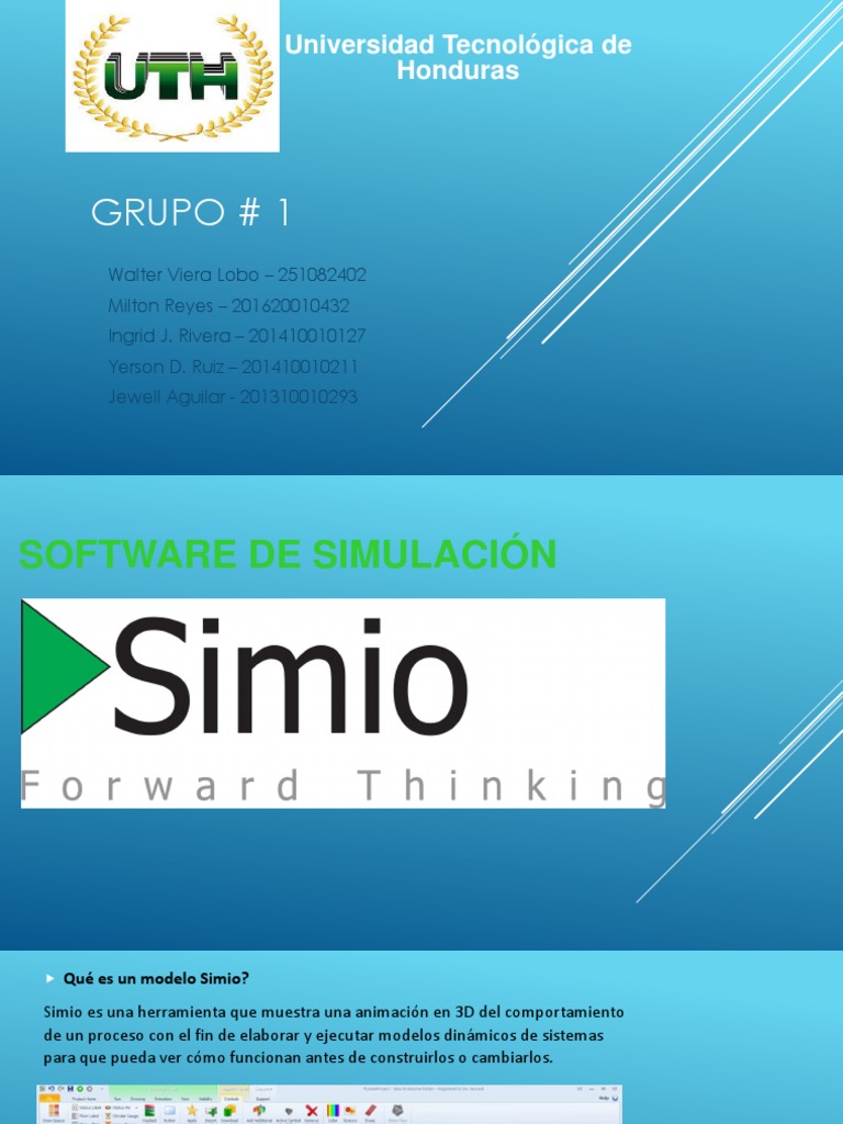 Presentacion de Software Simio | PDF | Simulación | Software