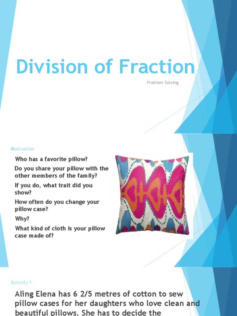 Division of Fraction Problem Solving | PDF
