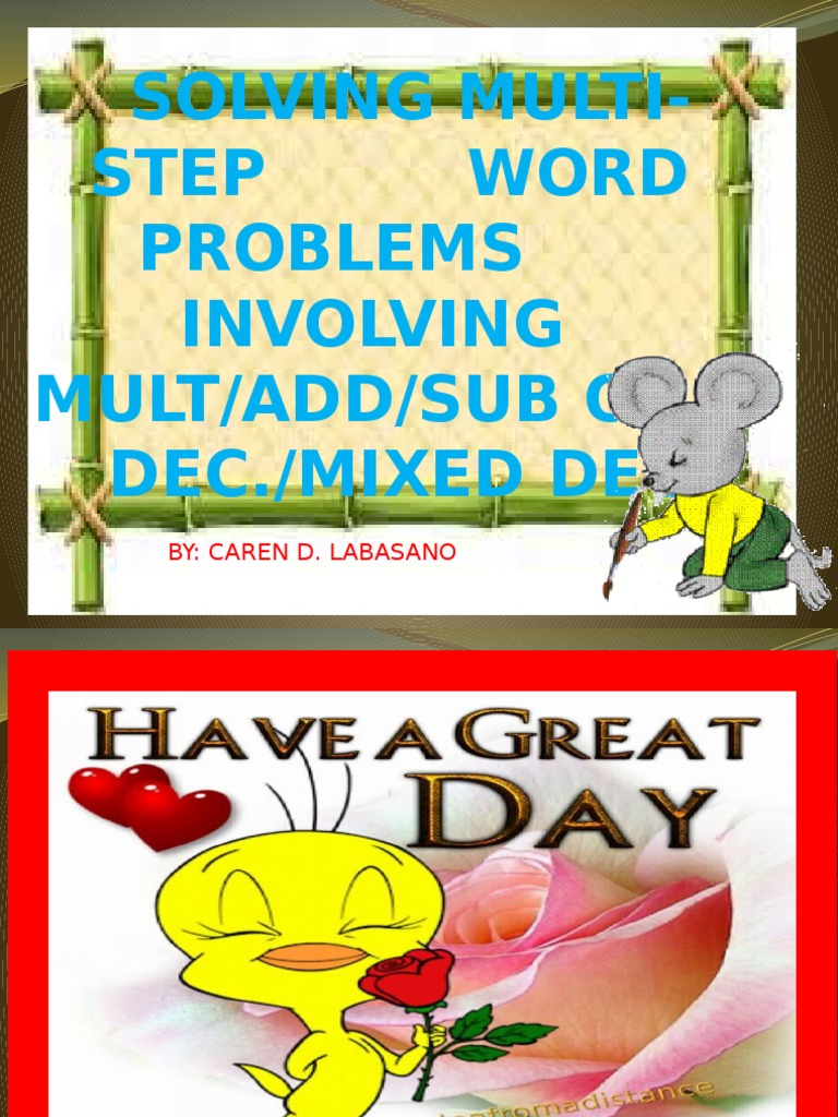 Math 6 - q1wk 6 - Lesson 1 | PDF | Business